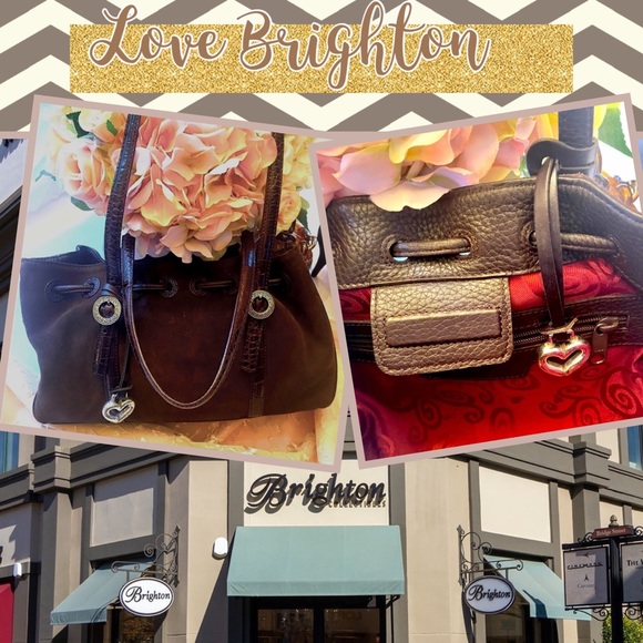 Brighton | Bags | Hpbrightonbeautiful Authentic Vintage Suede Handbag ...